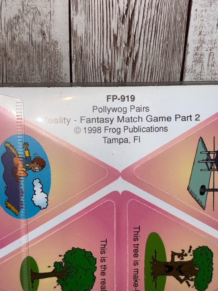 Pollywog Pairs Reality Fantasy Game FP-919 Frog Publication Language ...