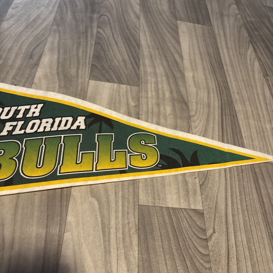 University of South Florida Bulls USF Soft Felt Pennant 12x30 | eBay