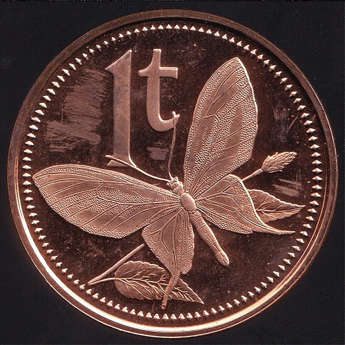 Papua New Guinea 1975 1 Toea (Paradise Birdwing butterfly) - Proof | eBay