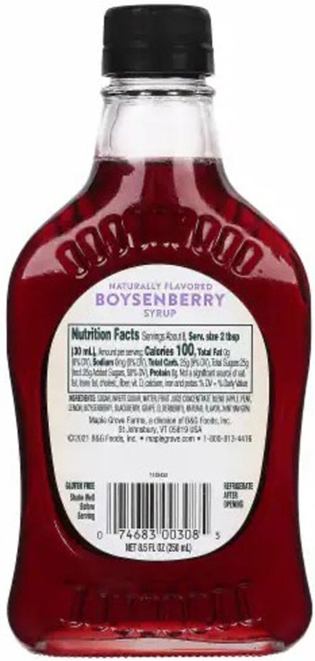 Maple Grove Farms Boysenberry Syrup - 8.5 oz | eBay