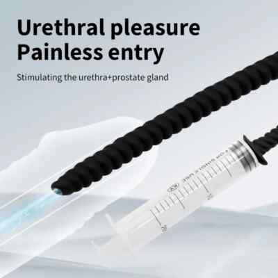 Men Silicone Dick Trainer Plug Urethral Stretcher Expander Dilator ...