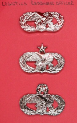 U.S. Air Force LOGISTICS READINESS OFFICER Badge Set OF 3 Full Size | eBay