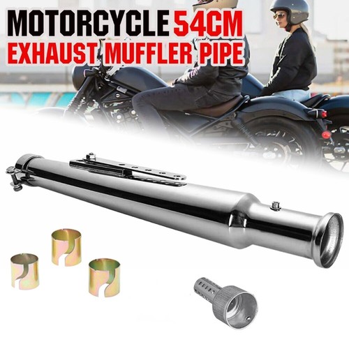 Chrome Motorcycle Cocktail Shaker Bell End Exhaust Muffler Pipe with ...