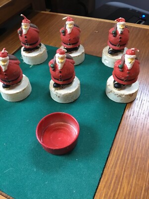 SIX SANTA TEA LIGHT CANDLES ( SEE DESCRIPTION) | eBay