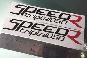 Speed Triple 1050 R Fairing Decals / Stickers X2 (NEW LOGO) (Any Colour ...