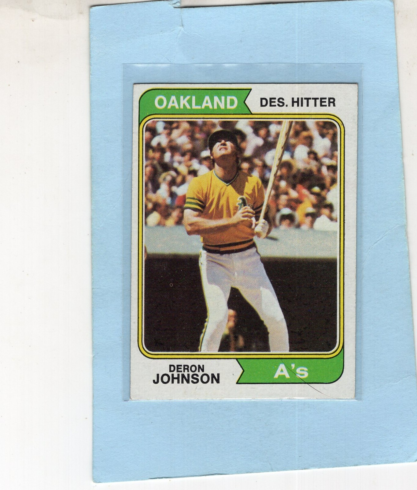 1974 Topps Deron Johnson #312 Oakland A's Nr Mt | eBay