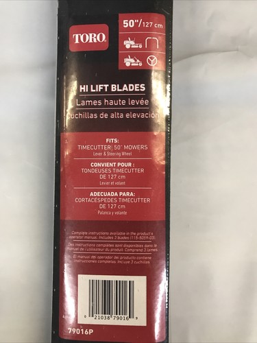 Toro OEM blade's part # 79016P 50" TIMECUTTER 3 BLADE KIT; REP. 115 ...