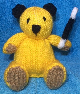 KNITTING PATTERN - Sooty inspired chocolate orange cover or 13 cms toy ...