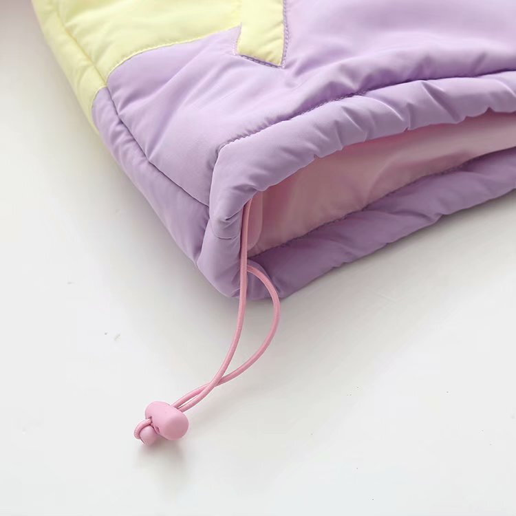 New Women Rainbow Pastel Color Jacket Parka Girl Harajuku Oversized ...