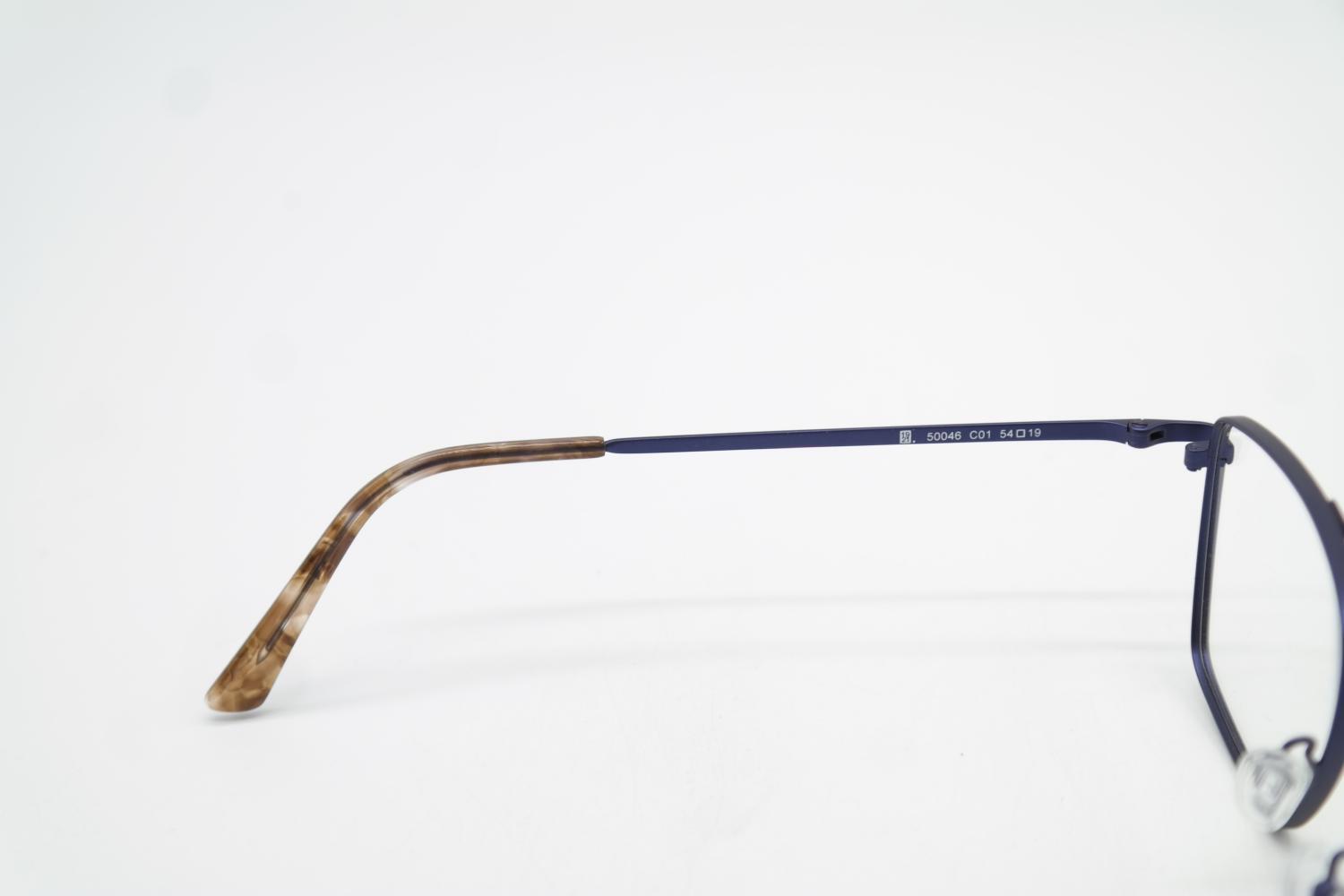 Glasses 1921 50046 Bronze Blue Angular Frames Eyeglasses New | eBay
