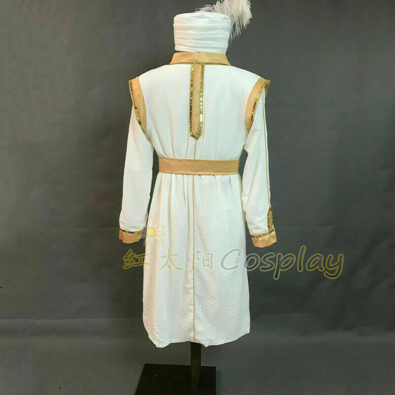 Aladdin 2019 Costume Prince Cosplay Outfits Hat Vest Adult Full Set ...
