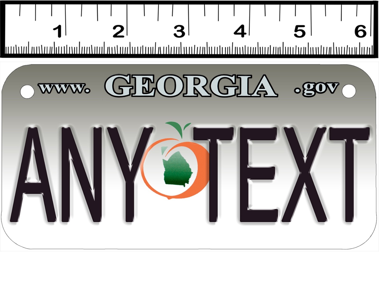 CUSTOM PERSONALIZED 2 HOLE BICYCLE STATE LICENSE PLATE-GEORGIA 1 | eBay