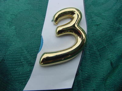 FORMULA BOAT EMBLEM # " 3 " FOR HULL SIDE/DASH AREA RARE GOLD ! NEW | eBay