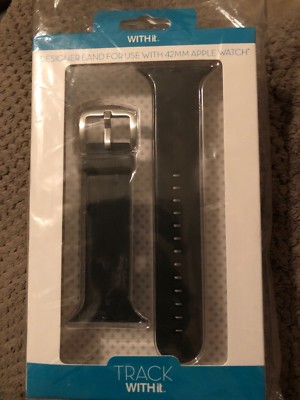 2 New Track With It Black Band For 42 MM Apple Watch | eBay