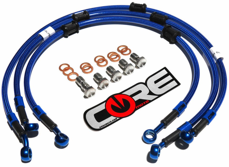 YAMAHA R1 / R1M / R1S 2015-2021 ABS FRONT AND REAR BRAKE LINE KIT 5 ...