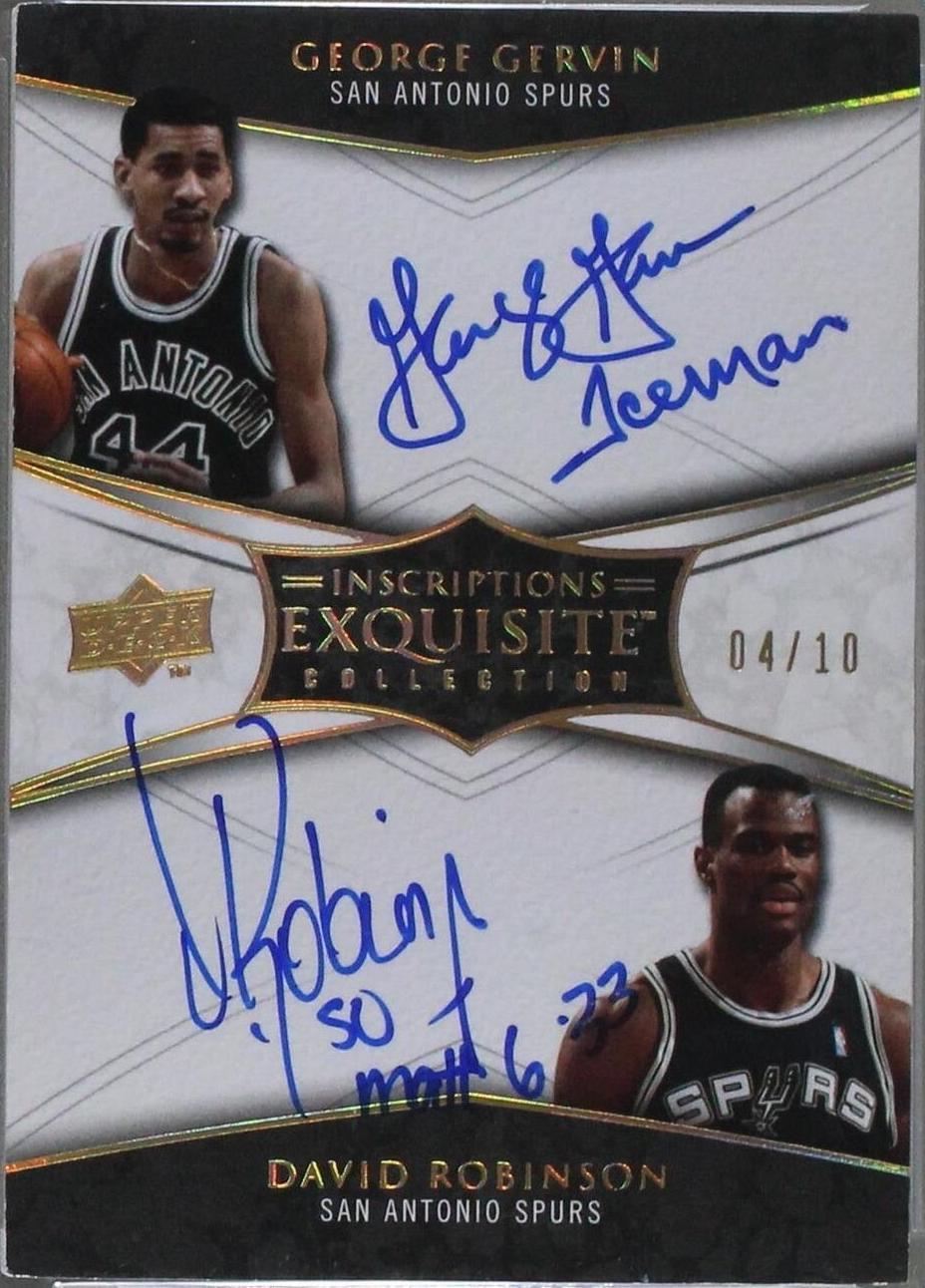 2008-09 Upper Deck Exquisite Collection - Inscriptions Dual David ...