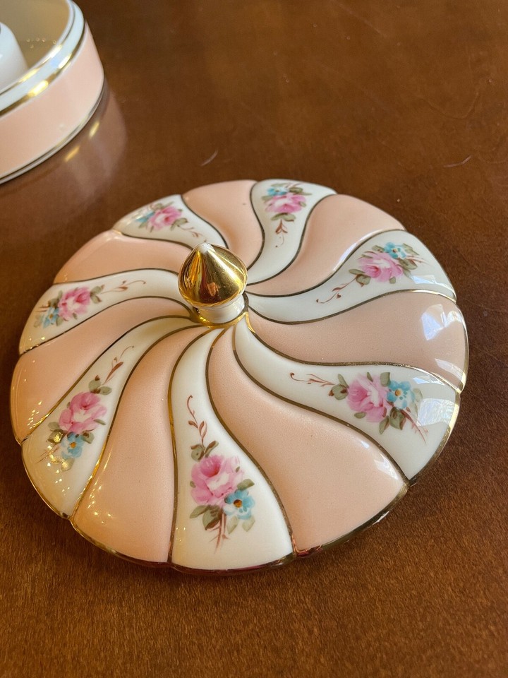 Kaolena Gladding McBean Max Schonfeld Vanity Dish With inner Dish and lid 1940's | eBay