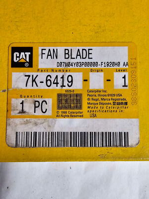 7K-7419 Fan Blade CAT | eBay