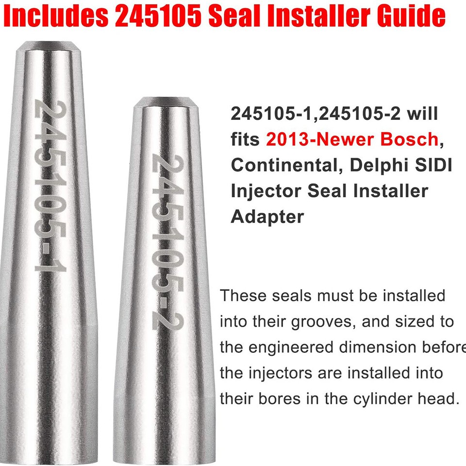 EN-49245 & EN-51105 Fuel Injector Seal Install Tool Kit For GM 245 ...