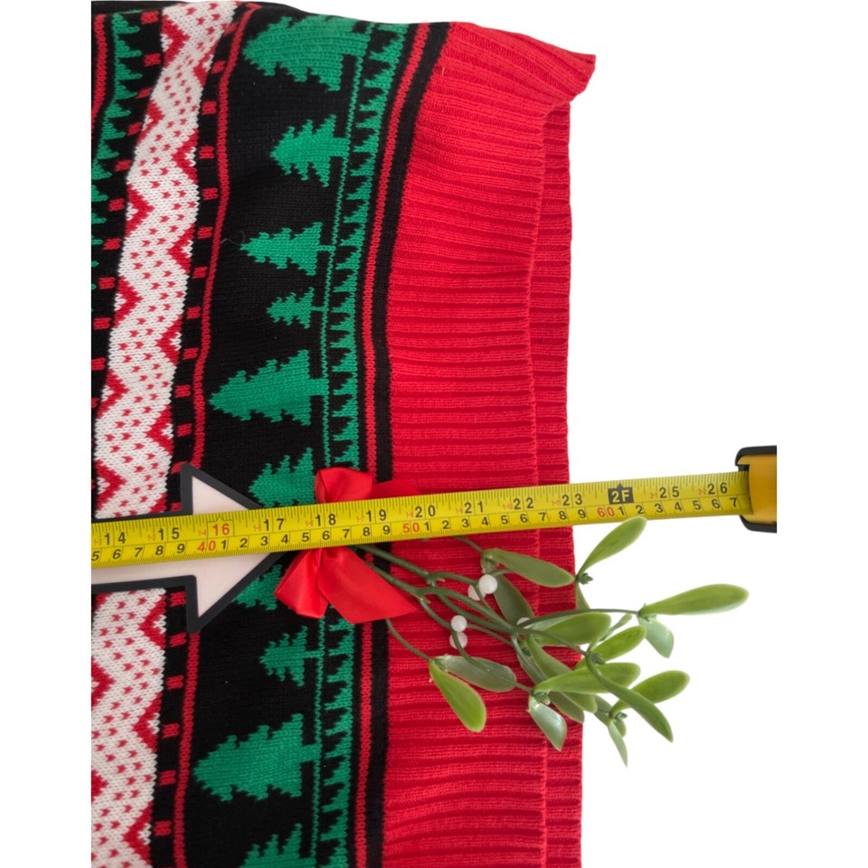 Spencers Ugly Christmas Sweater Adult 2XL Kiss Me Under The Mistletoe ...