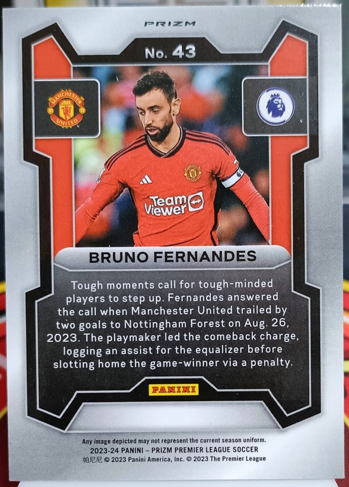 2023-24 Panini Prizm Premier League #43 Bruno Fernandes Genesis SSP | eBay