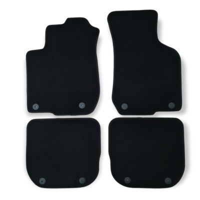 Velour Car Floor Mats For Audi A3 S3 RS3 Waterproof Black Carpet Auto ...