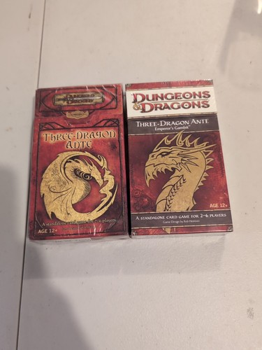 Dungeons & Dragons Three Dragon Ante + Emperor's Gambit Card Game 2005/ ...
