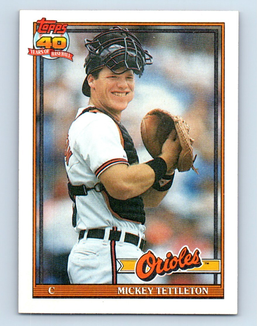 1991 Topps Mickey Tettleton Baltimore Orioles #385 | eBay