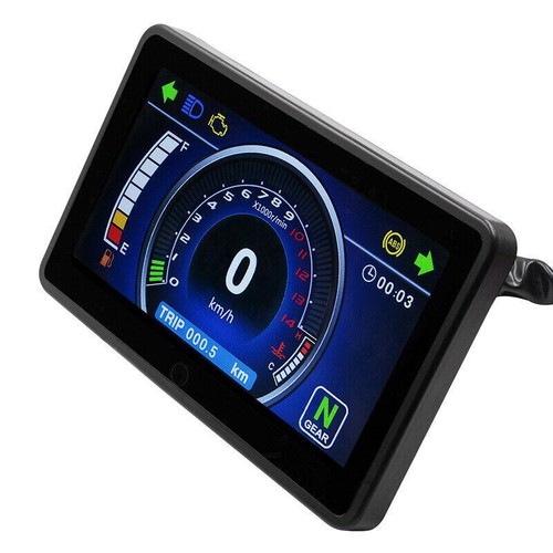 Universal Motorcycle Full LCD Screen Speedometer Digital Odometer 0 ...