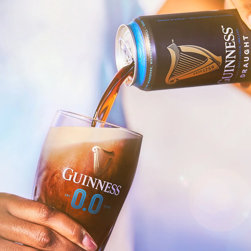 Guinness Zero 12 Pack Non-Alcoholic Draught Stout Beer | 14.9oz Cans ...