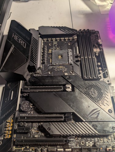 ASUS AMD AM4 ROG X570 Crosshair VIII Hero ATX Motherboard ...