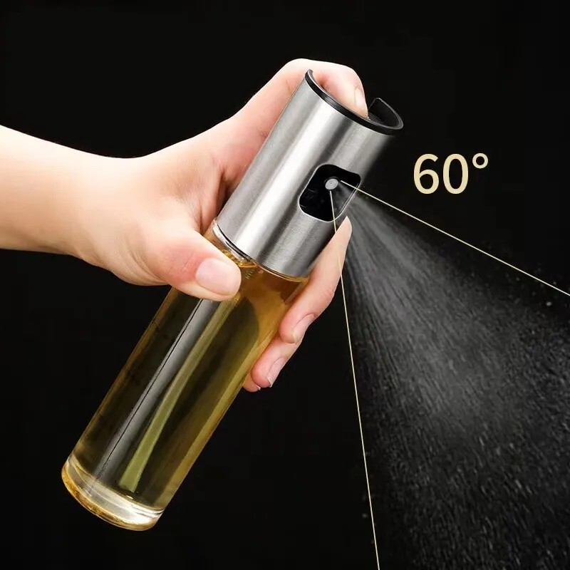 Oil Sprayer, Refillable Olive Oil Pump Spray Bottle for Baking, BBQ ...