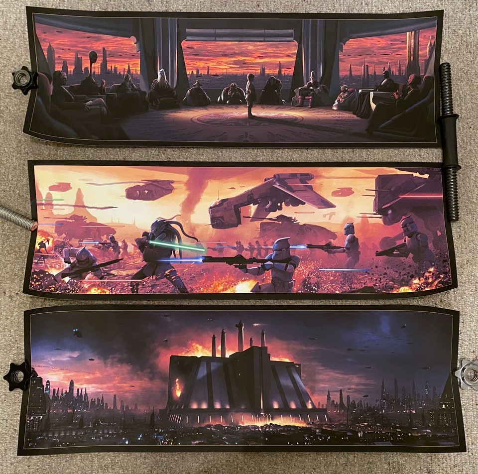 Star Wars Prequel Trilogy Variant Poster Set AP #1/25! Bottleneck ...