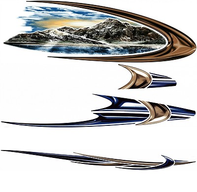 RV, Trailer, Camper, Motorhome Large Vinyl Decals/Graphics Kit-K-0005 ...