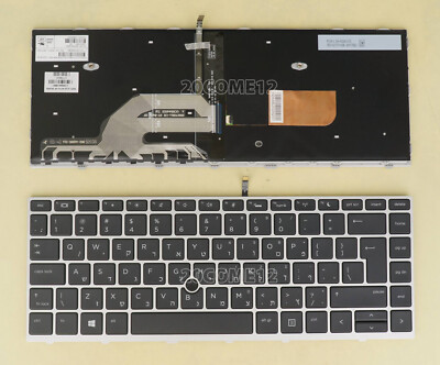 New for HP ProBook 640 g4 645 g4 Keyboard Backlit pointer Hebrew Israel ...