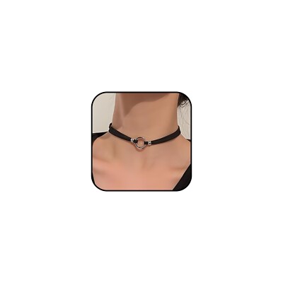 Black Submissive Necklace for Women Velvet Day Collar Choker Necklace ...