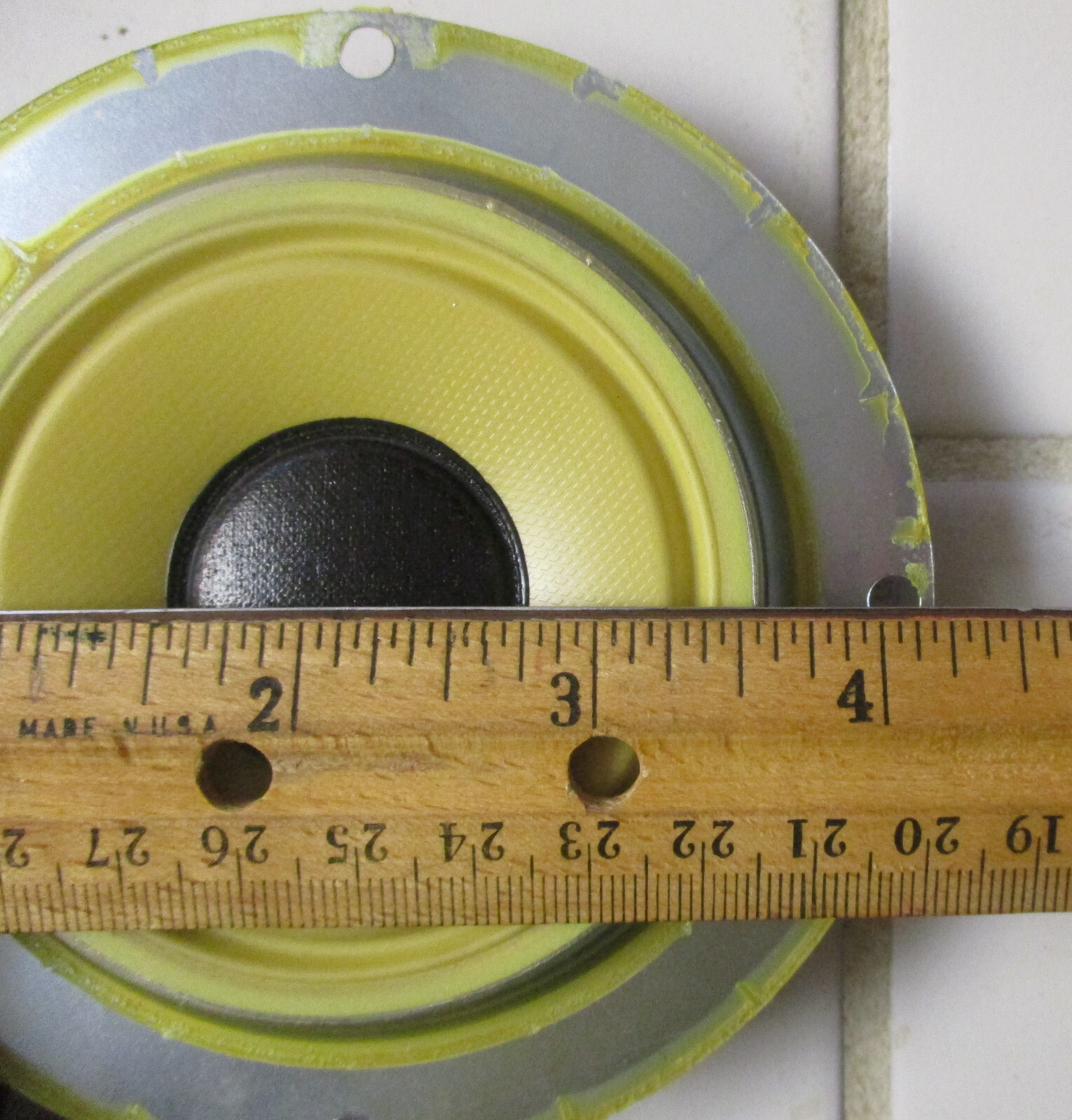 SONY SS-MB350H - one Yellow Midrange speaker 1-825-319-11 4" 7.55 Ohms ...