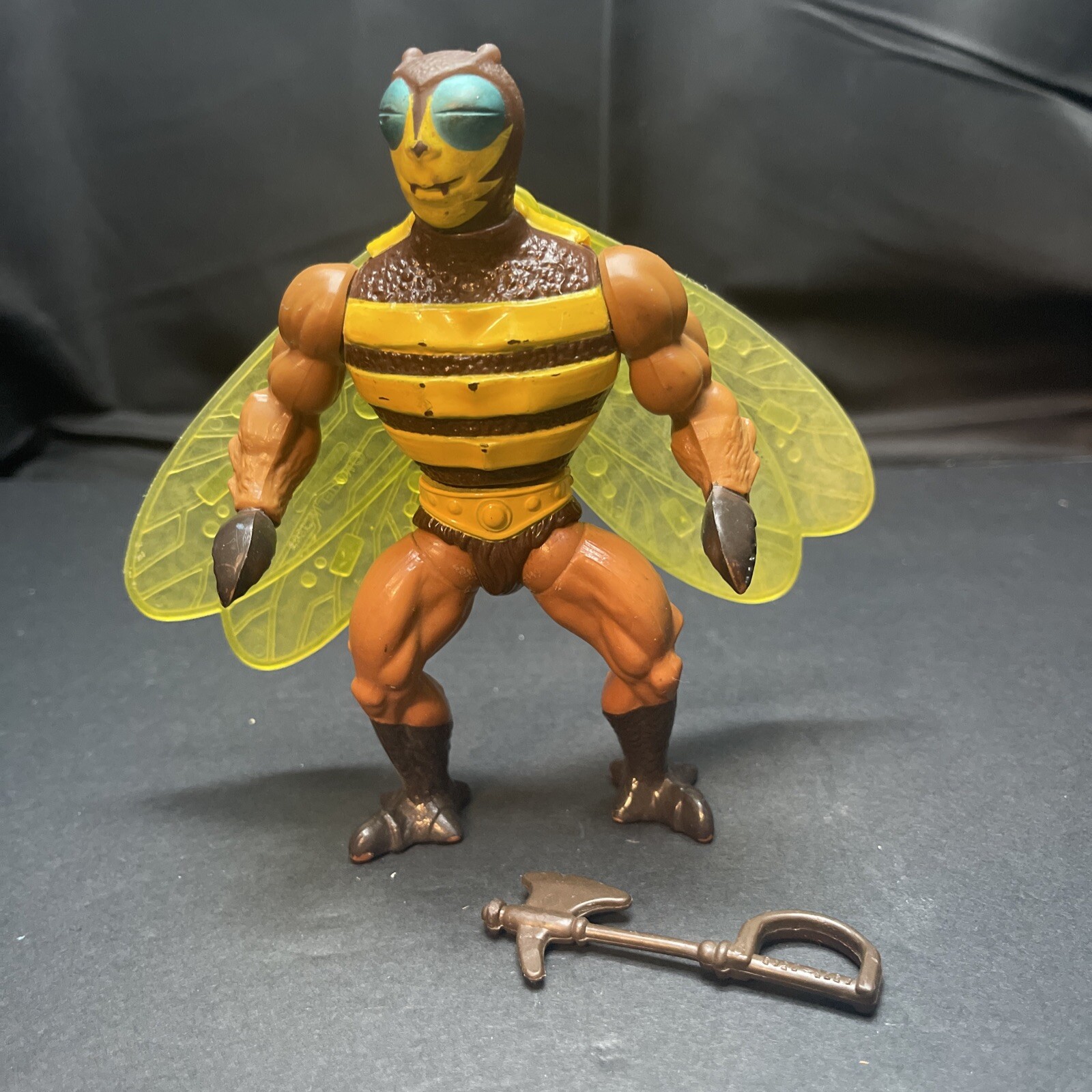 He Man MOTU Buzz Off Figure W/ Axe Masters of the Universe Vintage 80s ...
