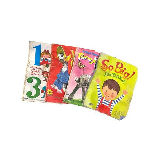 Vtg. Whitman Real Cloth Books for Children Babies Toddler C. 1960 Set ...