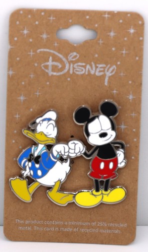 Disney Donald Duck and Mickey Mouse Fist Bump Bestfriends Enamel Pin ...