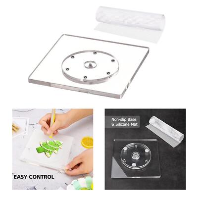 Clear Cookie Turntable Swivel Cookie Stand Cookie Decorating Tools for ...