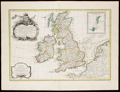 1780Ca - British Isles - Antique Map - January - Engraving | eBay UK