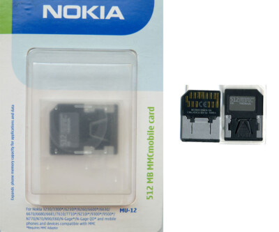 NOKIA MU-12 512 Megabytes MMC MOBILE CARD | eBay