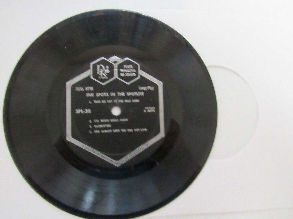 Old 33 RPM 7" Record - P.R.I. SPL-3 - Ink Spots in the Spotlite - 8 ...