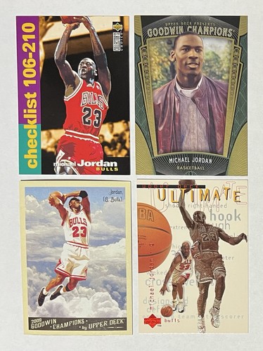 4 MICHAEL JORDAN Upper Deck Cards UD Goodwin Champions #23 #114 ...