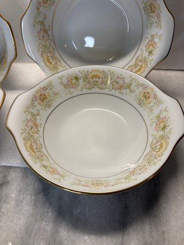 4 Noritake handled soup bowl May Garden dinnerware pattern #2355 ...