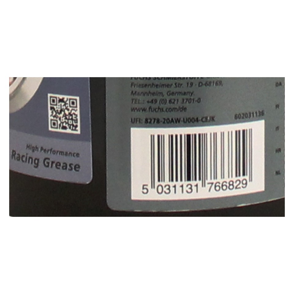 Fuchs RG2 Grease Bearings Chassis Advanced Synthetic Lubrication Racing ...