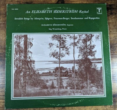 An Elisabeth Soderstrom Recital - Swedish Songs (TV-S 34542) | eBay
