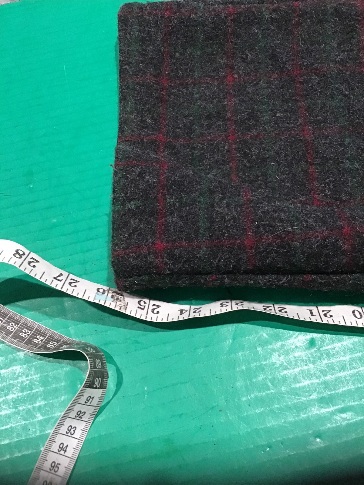 CODET Wool Pants Charcoal Gray Windowpane 44 x 26 (hemmed) Made Canada ...