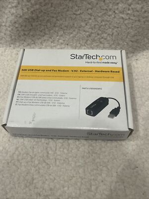 StarTech 56K USB Dial-up and Fax Modem V.92 External Hardware Based | eBay